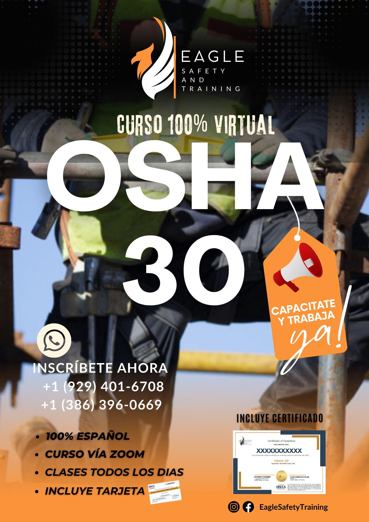 Eagle Safety and Training – Cursos de OSHA – Escuela especializada online